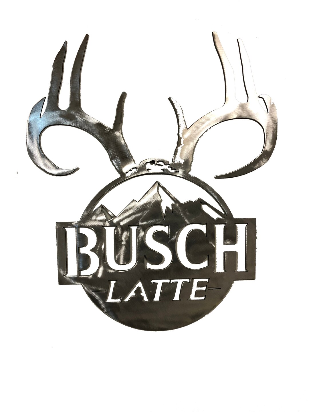 Busch Latte Deer Metal Art - Etsy