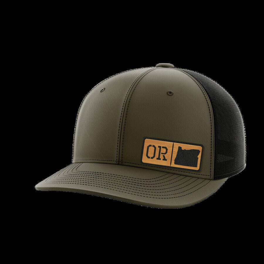 Oregonhomegrown Collection Leather Patch Hat - Etsy