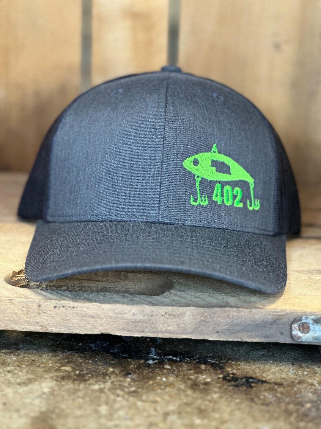 Rapala Lure Area Code Custom State Trucker Hat Nebraska Fishing Trucker Hat Nebraska Fisherman ...