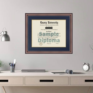 Emory University Diploma Frame - Etsy