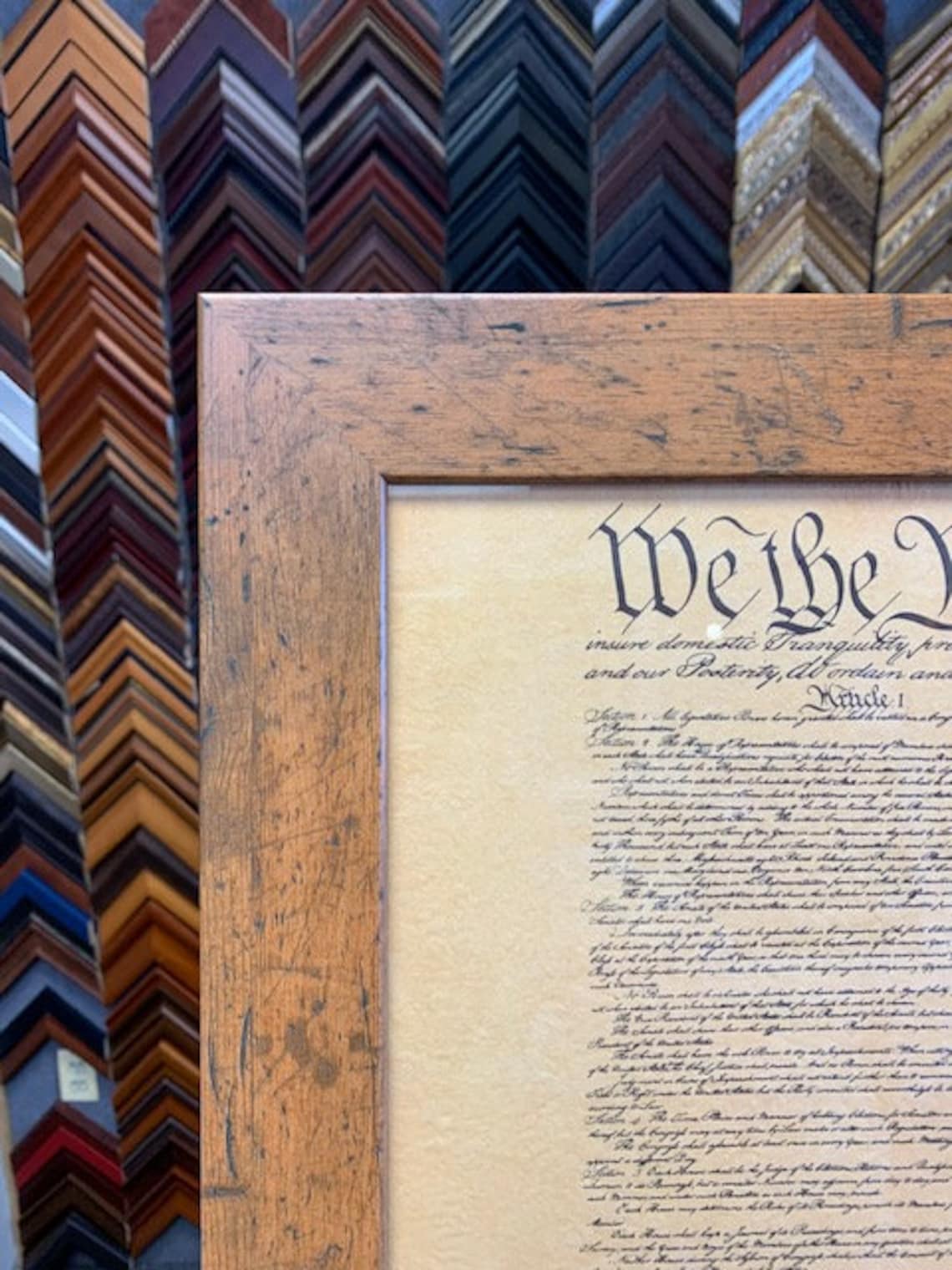 United States Constitution Framed 32x26 Wall Decor - Etsy