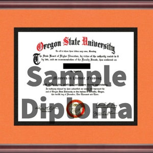 Oregon State University Diploma Frame - Etsy