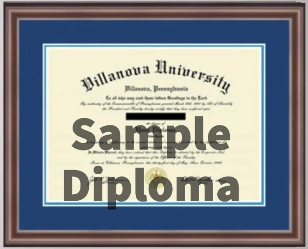 Villanova University Diploma Frame - Etsy Österreich