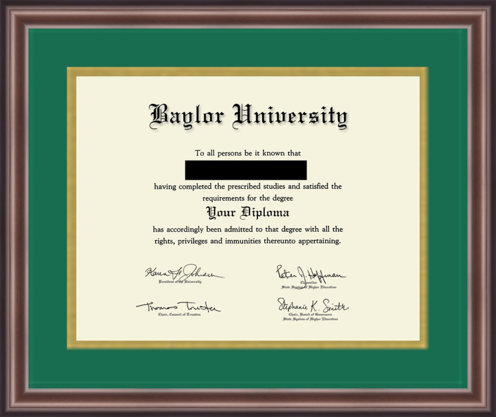 Baylor University Diploma Frame | Etsy