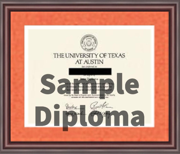 University of Texas Diploma Frame - Etsy UK