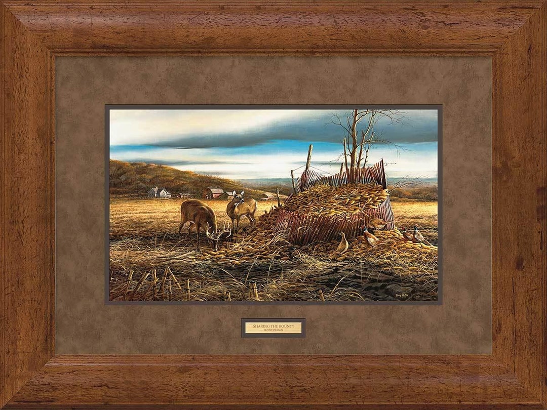 Sharing the Bounty —deer Framed Encore Print by Terry Redlin Framed - Etsy