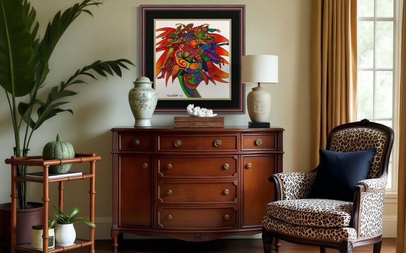 Funk Explosion by Charles Bibbs Framed 24x25 - Etsy