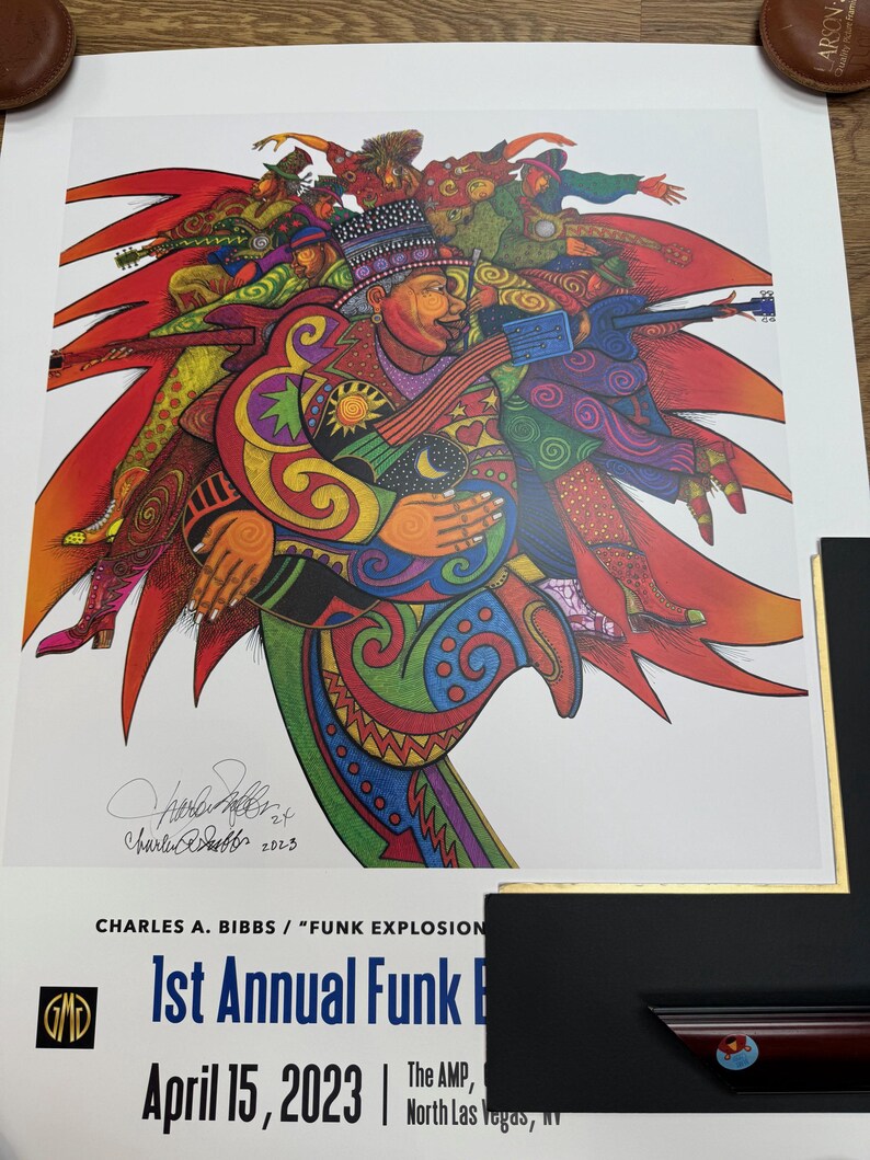 Funk Explosion by Charles Bibbs Framed 24x25 - Etsy