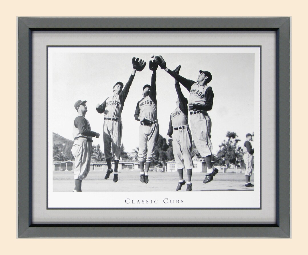 Chicago Cubs MLB Classic Cubs Poster Framed 28x23 - Etsy