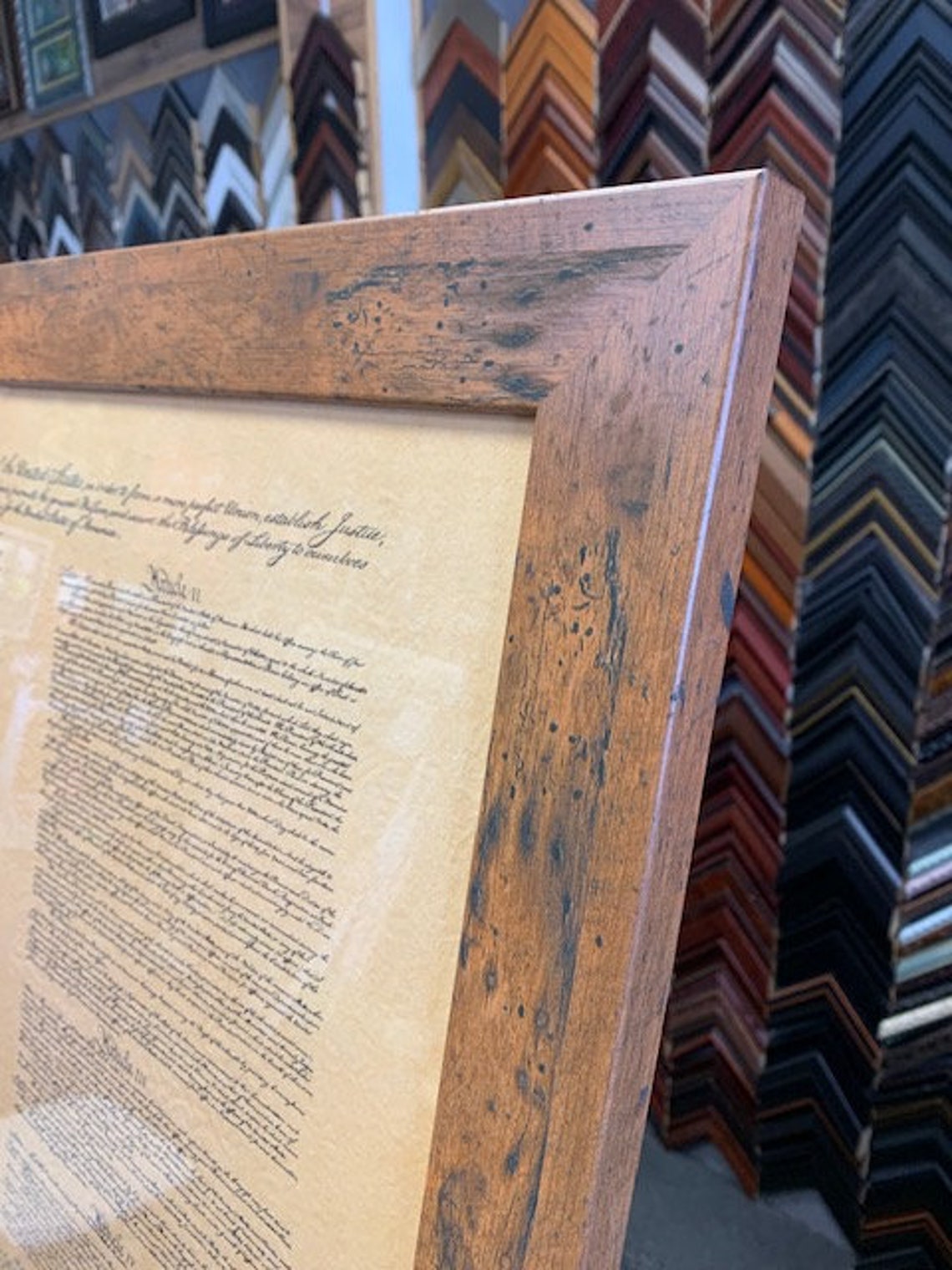 United States Constitution Framed 32x26 Wall Decor - Etsy