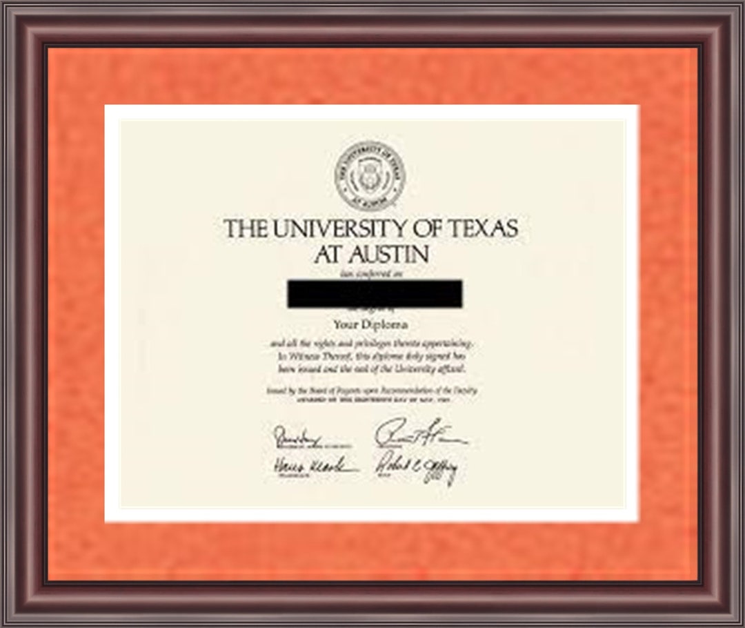 University of Texas Diploma Frame - Etsy