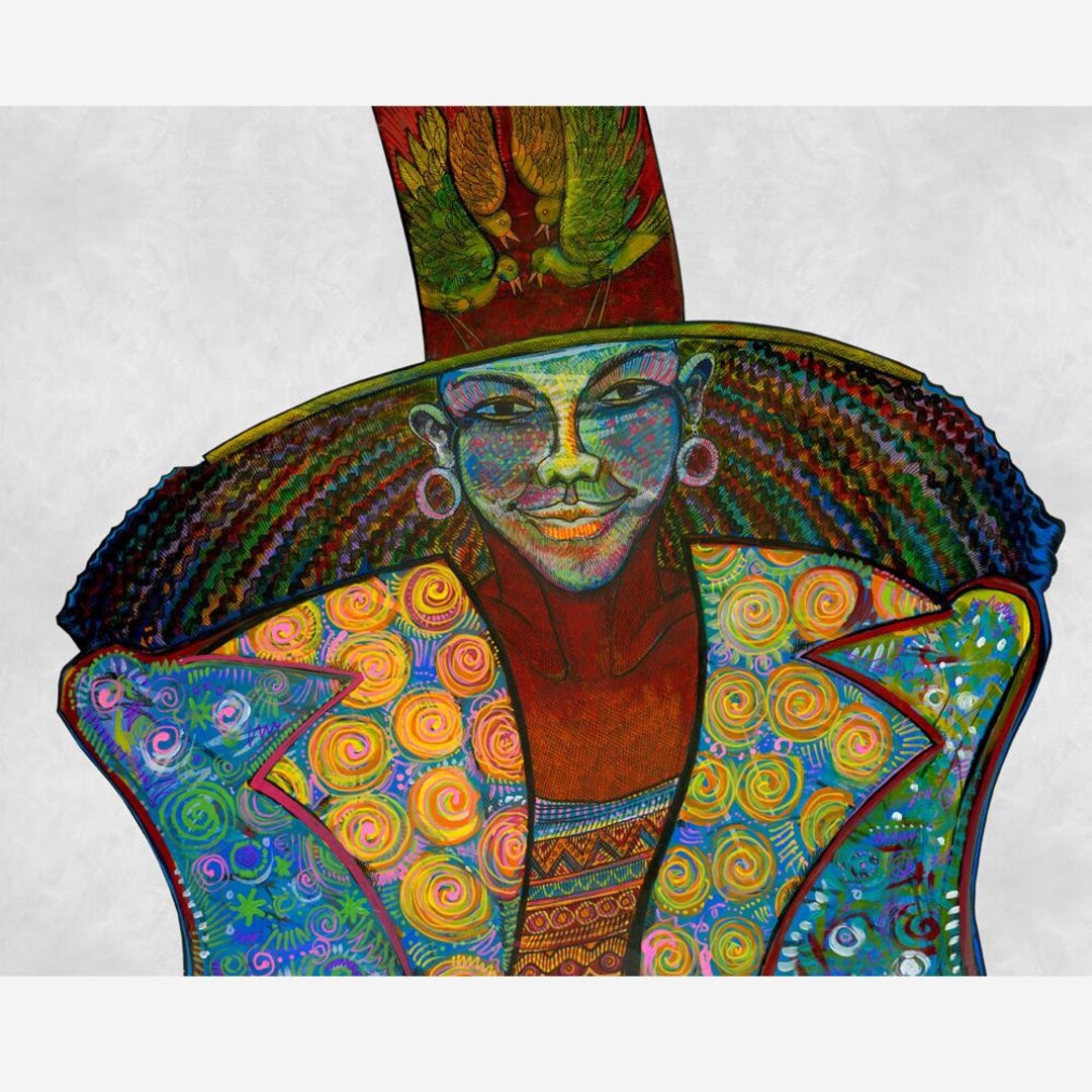 Girl in Art- Charles Bibbs - Etsy