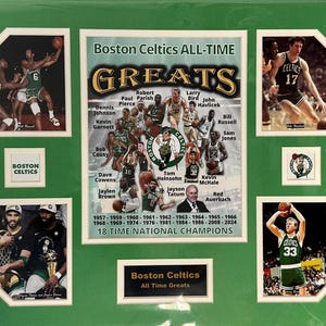 Boston Celtics NBA Basketball All-time Greats - Etsy