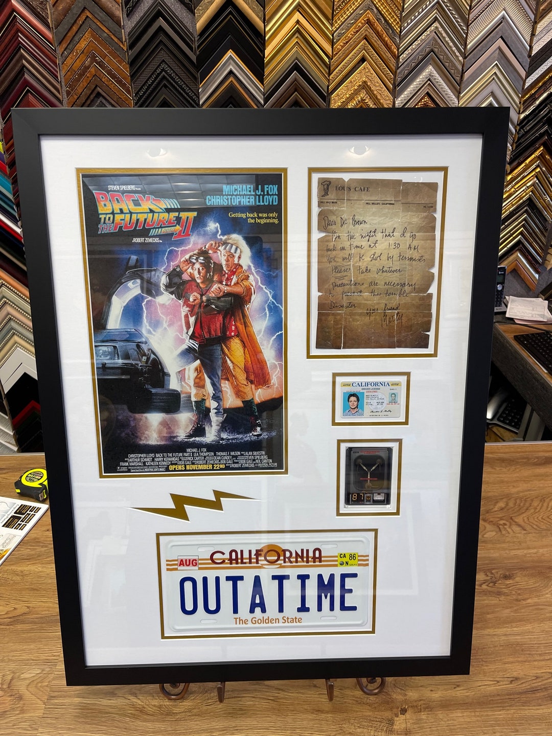 Back to the Future Outa Time Framed Display 32x24 - Etsy