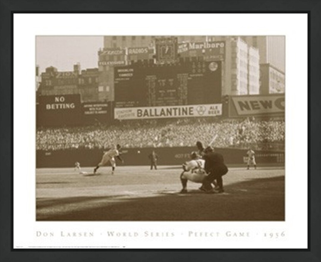 Don Larsen, World Series Perfect Game, 1956 Framed - Etsy