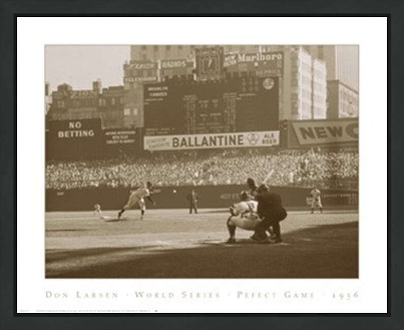 Don Larsen, World Series Perfect Game, 1956 Framed - Etsy