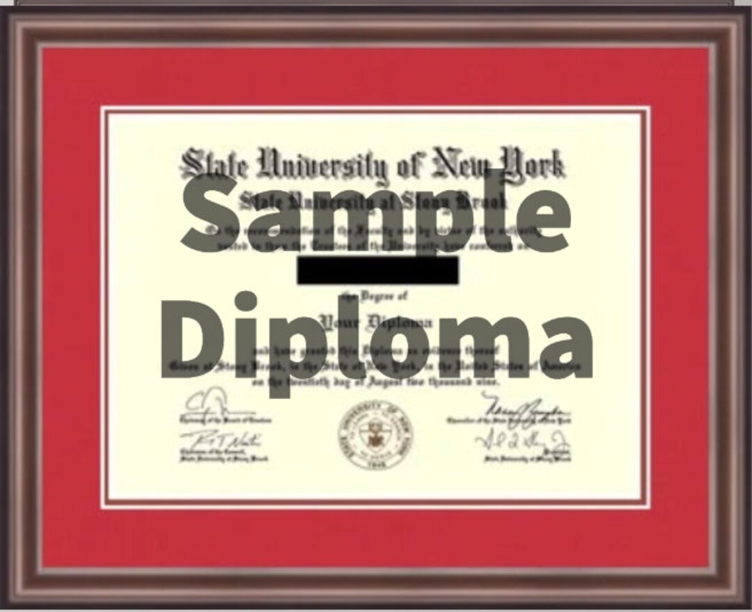 Stony Brook University Diploma Frame - Etsy