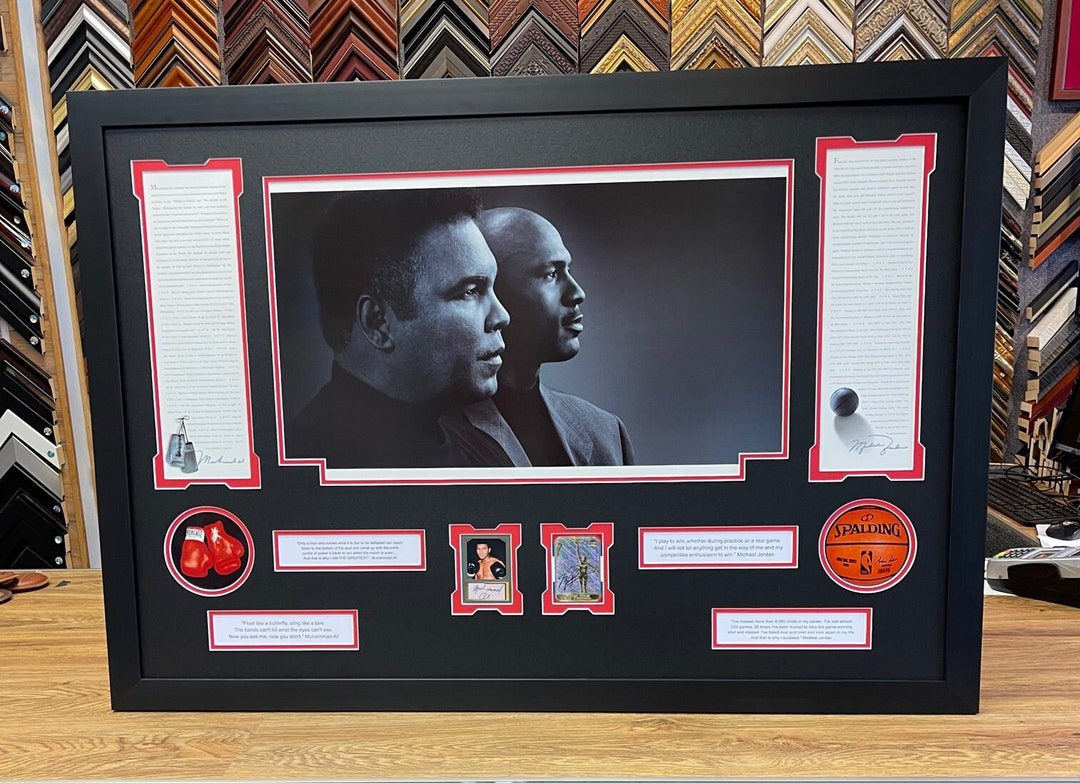Muhammad Ali and Michael Jordan the Greatest Custom Framed - Etsy