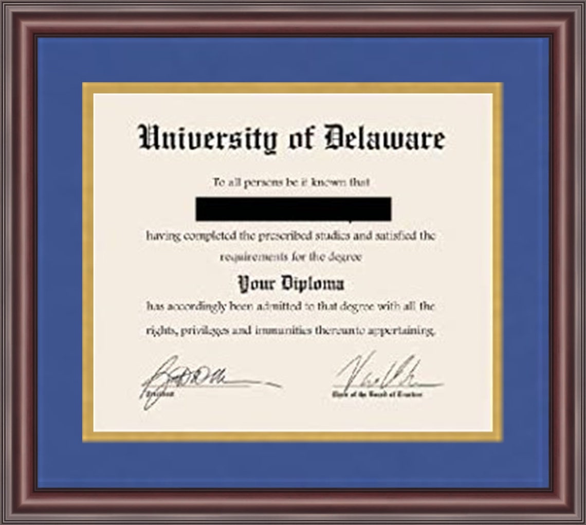 University of Delaware Diploma Frame | Etsy