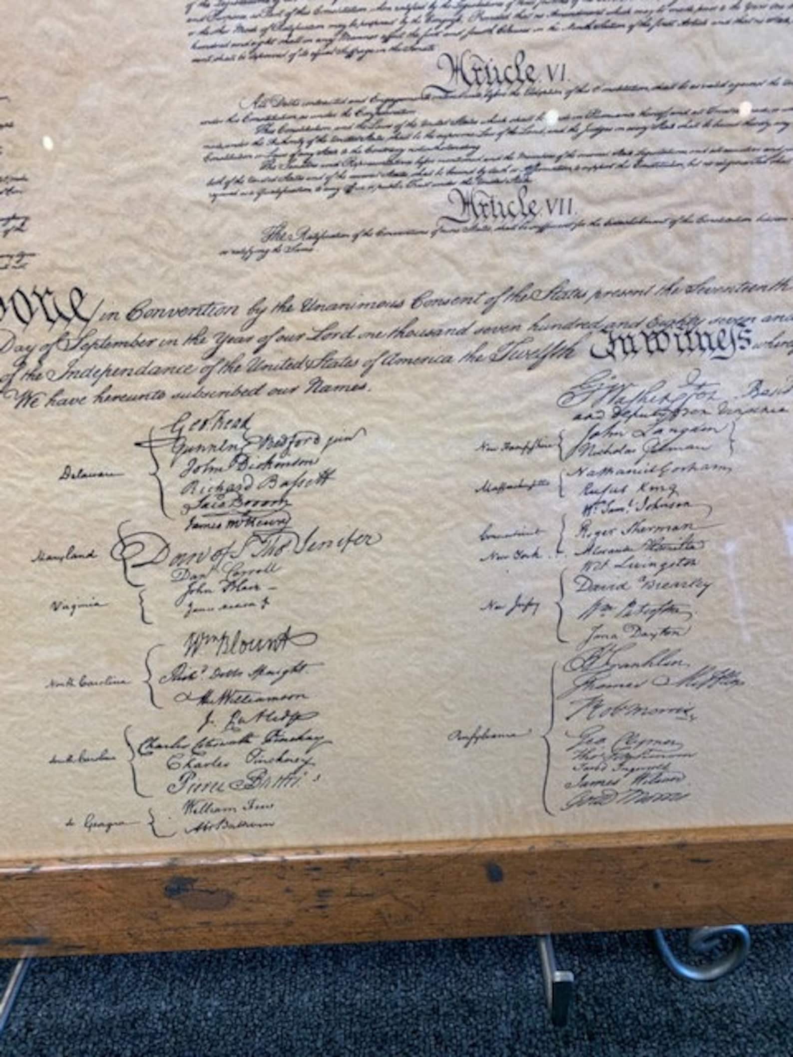 United States Constitution Framed 32x26 Wall Decor - Etsy