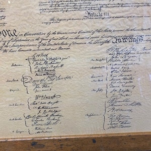 United States Constitution Framed 32x26 Wall Decor - Etsy