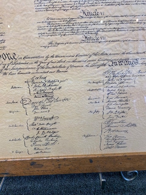 United States Constitution Framed 32x26 Wall Decor - Etsy