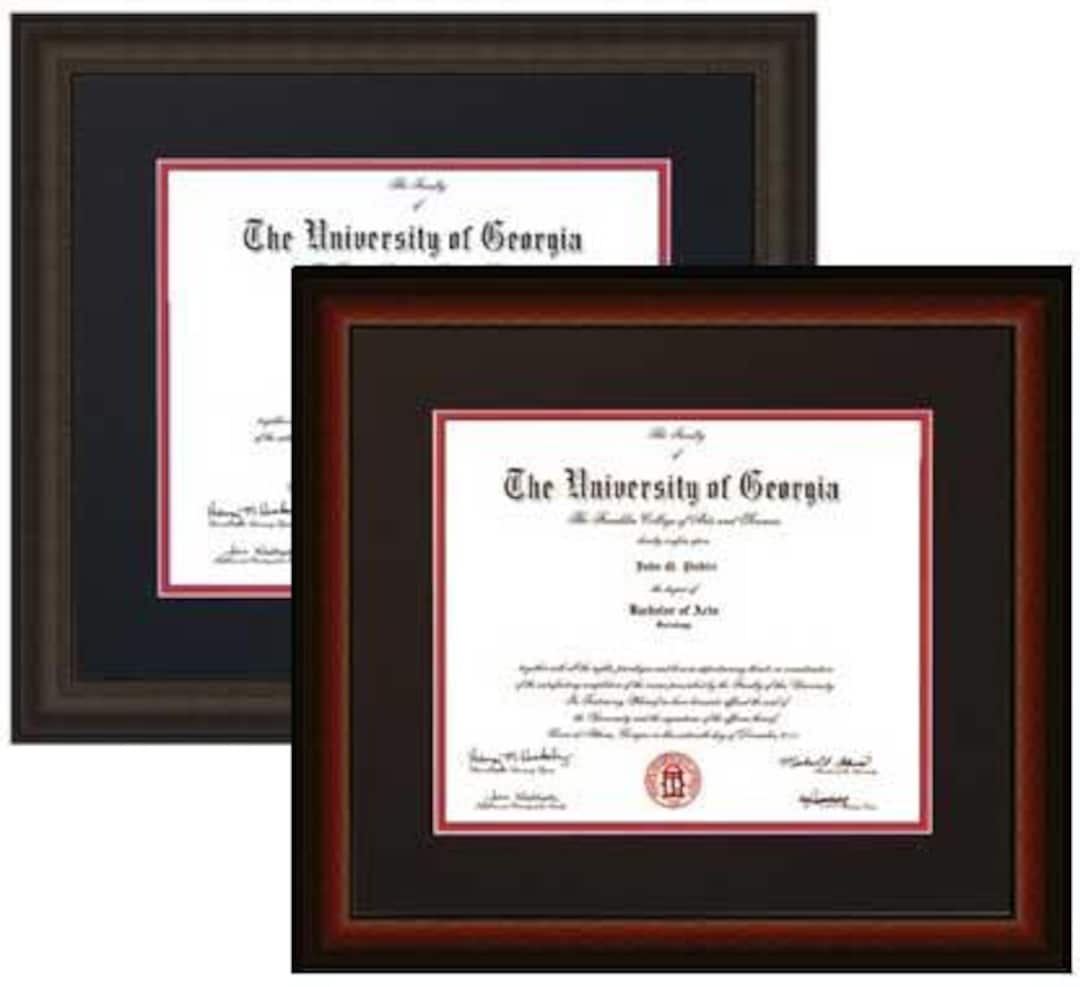 Diploma Framing Custom Made With Your College Color - Etsy
