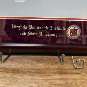 Virginia Tech Diploma Frame for 13.5" X 15.5" Diploma With Logo ...