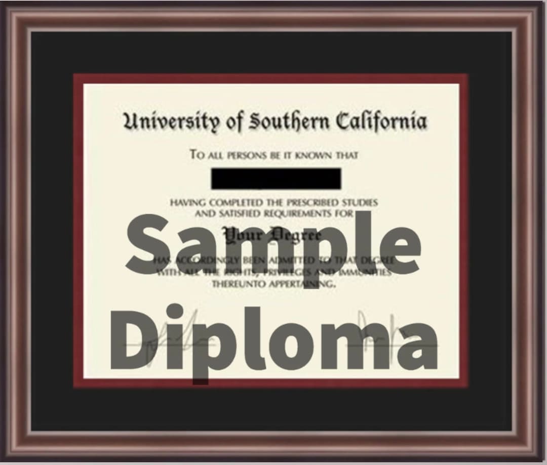 University of Southern California Diploma Frame - Etsy