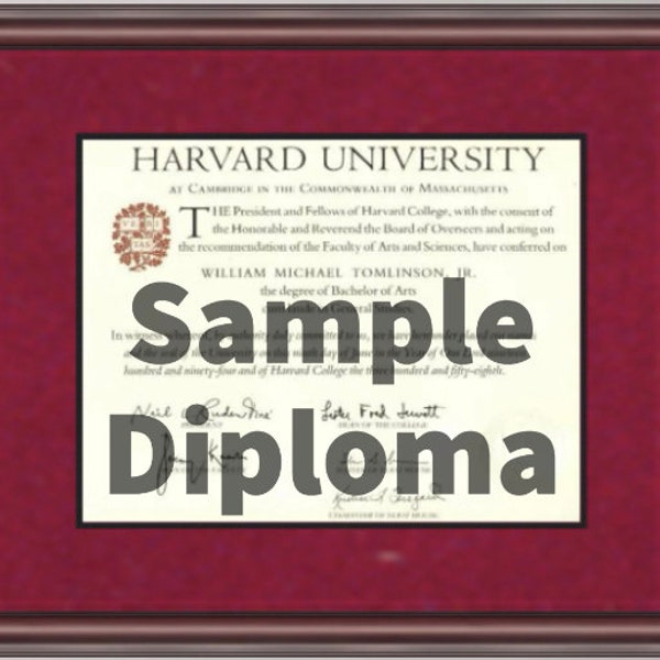 Harvard Diploma - Etsy