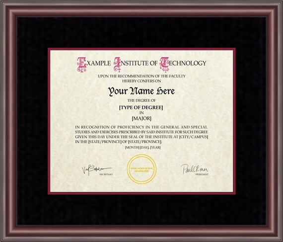 Massachusetts Institute of Technology Diploma Frame | Etsy