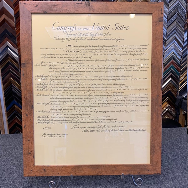 Bill of Rights Frame - Etsy