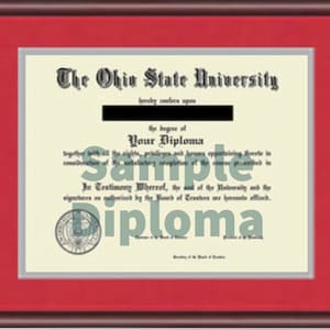 Ohio State University Diploma Frame - Etsy