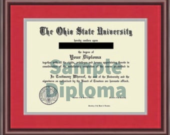 Ohio State Diploma Frame, OSU Graduation Gift, Free Shipping - Etsy