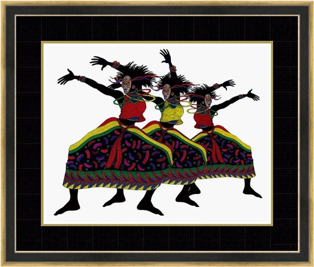 Moja Dance by Charles Bibbs Limited Edition Print Framed 37x33 - Etsy