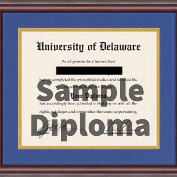 University of Delaware Diploma Frame - Etsy