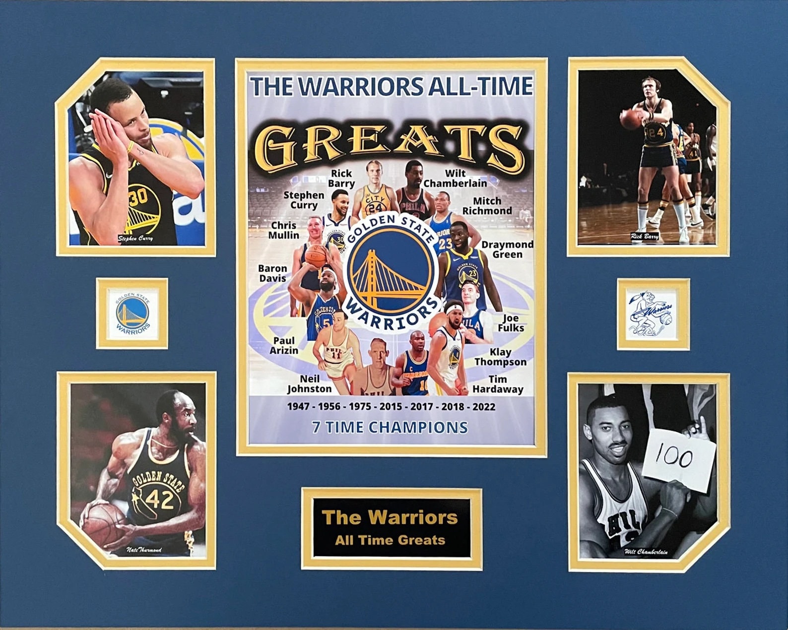 Golden State Warriors 2021-22 NBA Basketball Champions 16 X 20 Inch ...
