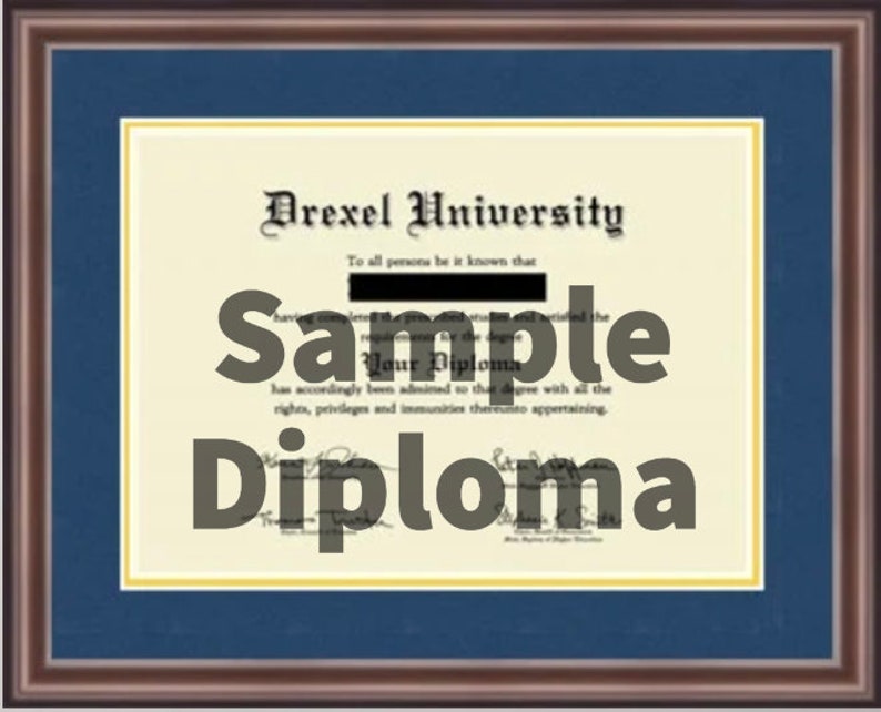 Drexel University Diploma Frame - Etsy