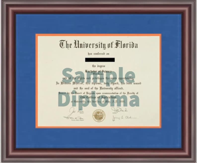University of Florida Diploma Frame - Etsy