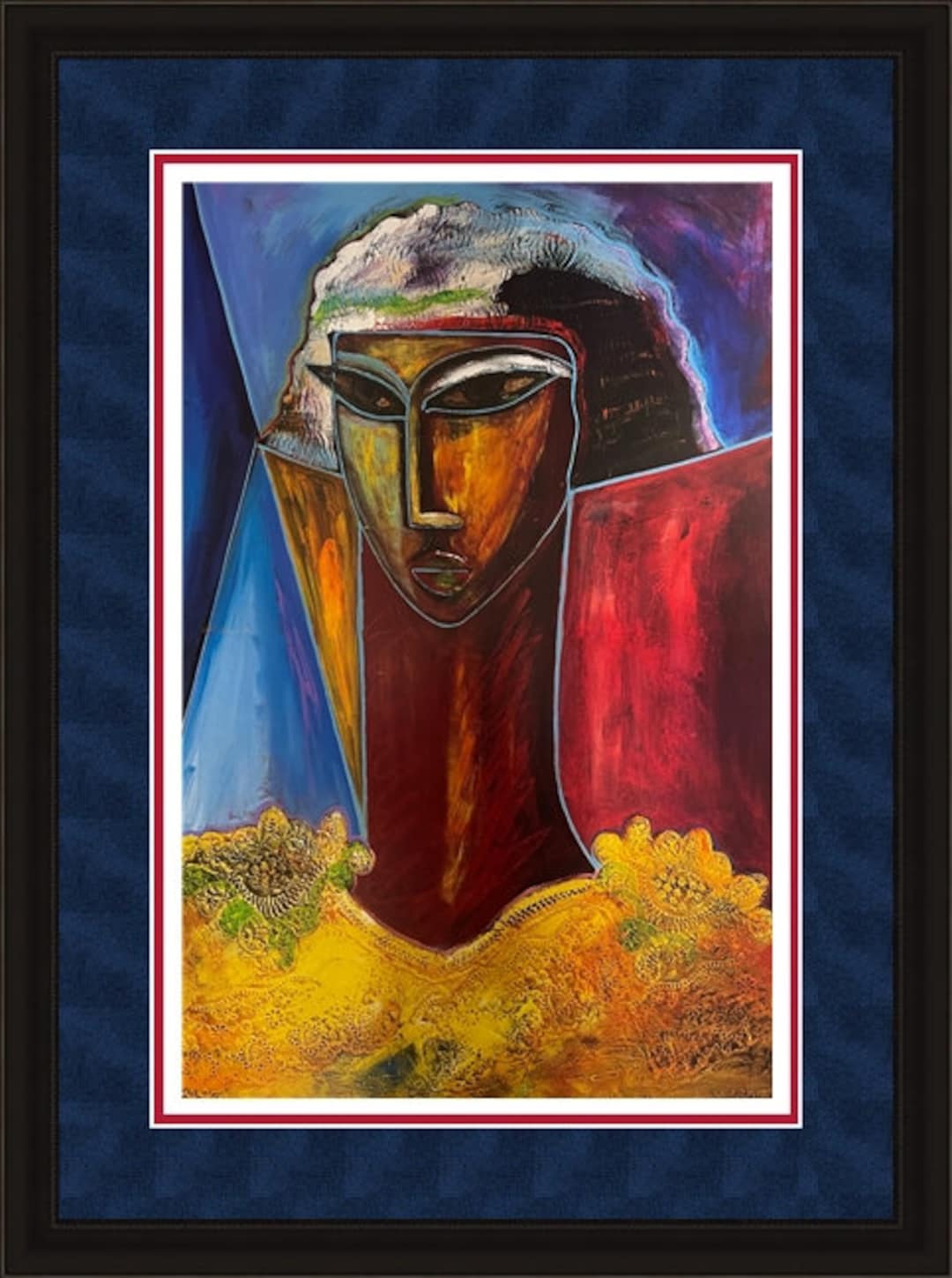 Kissi 18 Artist George Hunt Limited Edition Lithograph Framed - Etsy