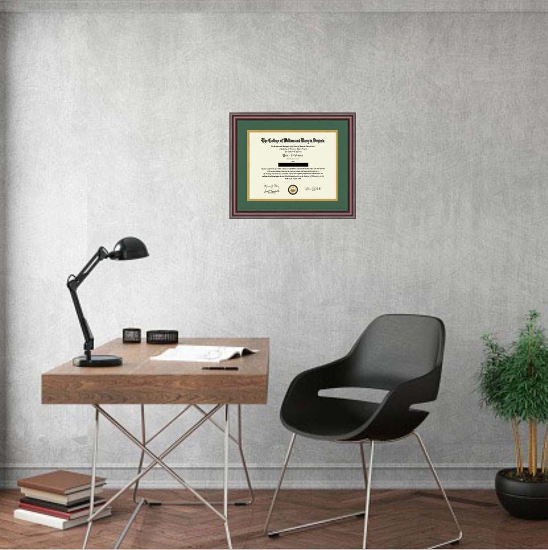 William and Mary Diploma Frame - Etsy
