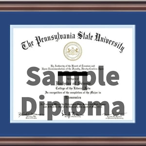 Penn State University Diploma Frame - Etsy