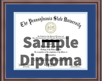 Penn State University Diploma Frame - Etsy