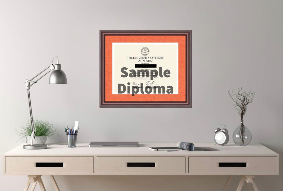 University of Texas Diploma Frame - Etsy
