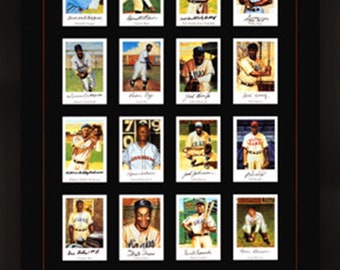 African American Baseball Card Poster 1st Black Players on Each Team in ...