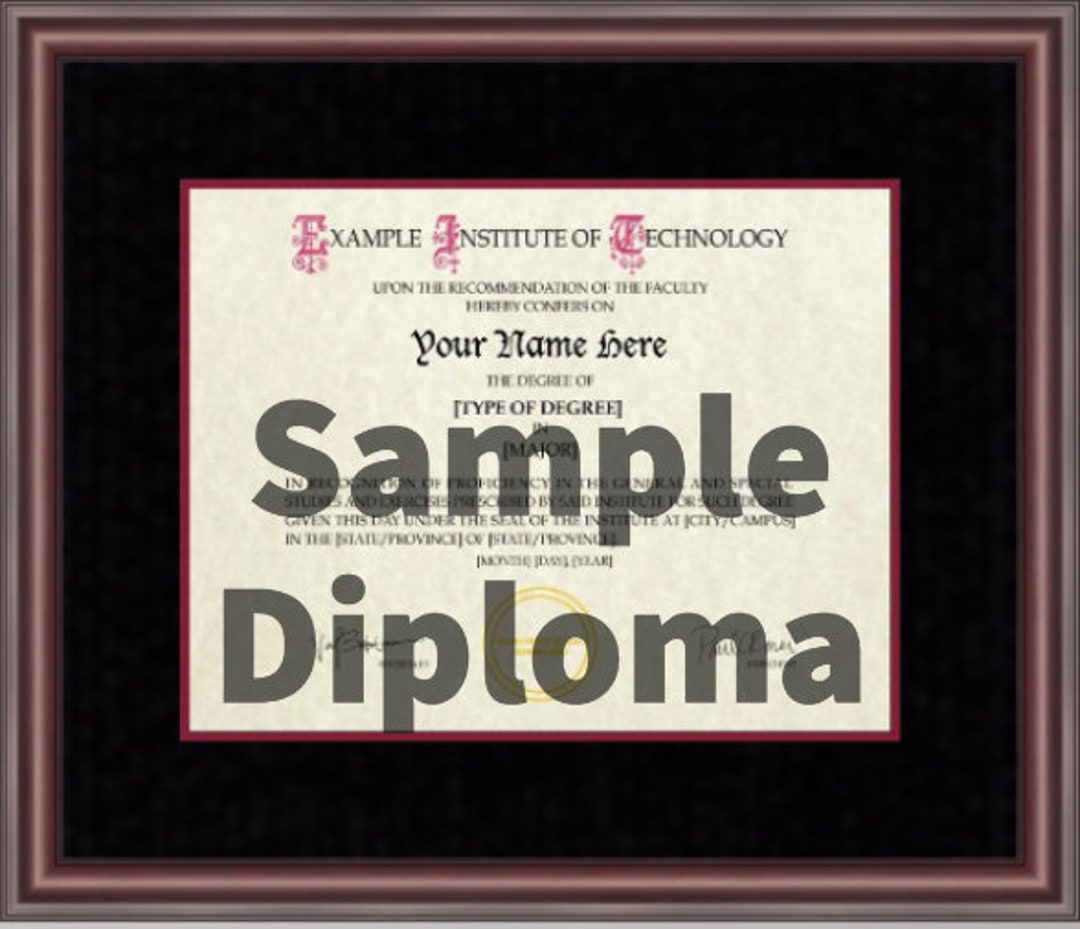 Massachusetts Institute of Technology Diploma Frame - Etsy