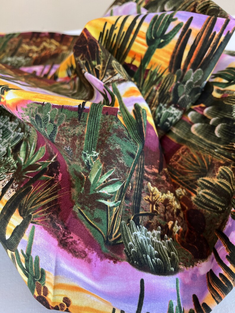 Desert Cactus Fabric by the Yard - Etsy