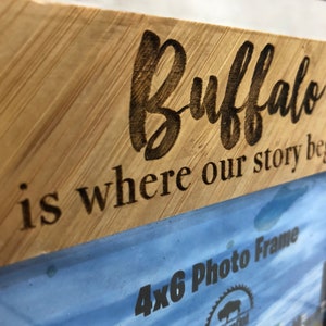 Buffalo Engraved Picture Frame - Etsy
