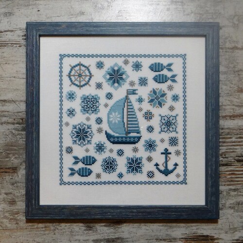 Quaker Cross Stitch Sampler Chart/pattern Using Original | Etsy