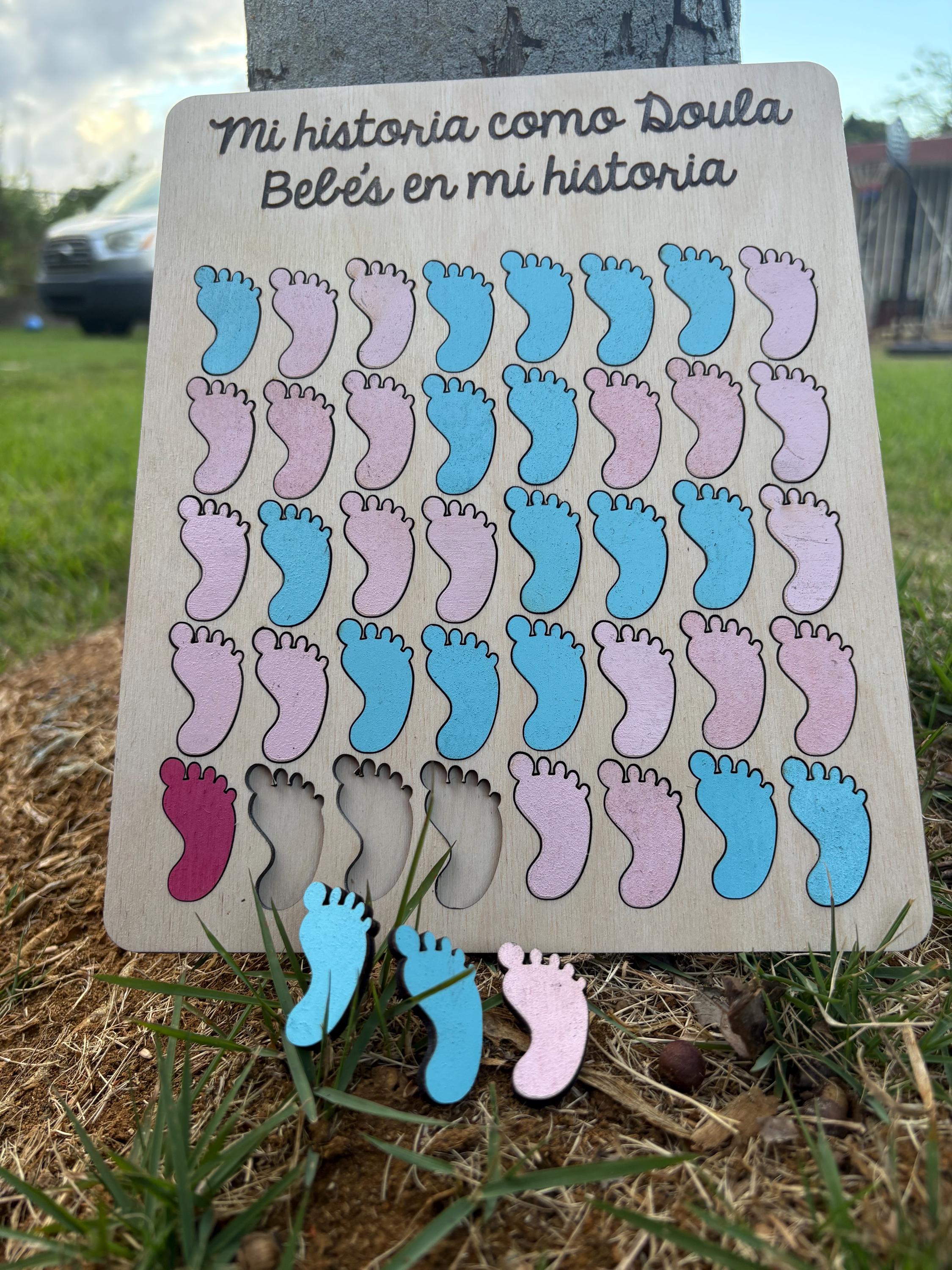 Personalized Birth Counting Chart: Doula Midwife Keepsake Gift - Etsy
